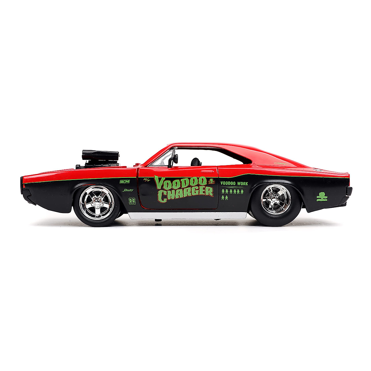Big Time Muscle 1:24 1970 Dodge Charger RT Voodoo Die-Cast Car, Toys for Kids and Adults