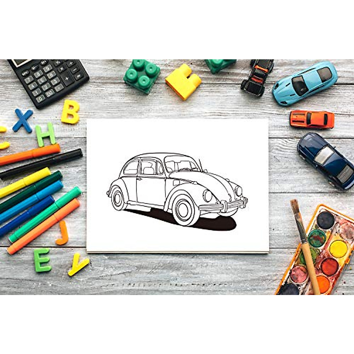 Classic Cars Coloring Book: A Collection of 50 Iconic Classic Cars | Relaxation Coloring Pages for Kids, Adults, Boys, and Car Lovers