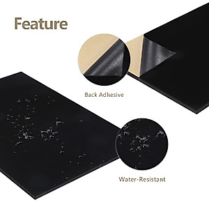 Sntieecr 15PCS Black Self Adhesive Felt Sheets, Soft Velvet Sticky Back Felt Fabric for Jewelry Box Drawer Liner, Art and Craft Making(A4 Size, 8.3 x 11.8)