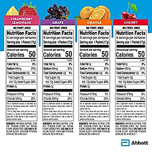 Pedialyte Electrolyte Powder Packets, Variety Pack, Hydration Drink, 24 Single-Serving Powder Packets