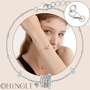 925 Sterling Silver Lobster Claw Clasp with Closed Jump Rings,Necklace Clasps and Closures Suitable for Jewelry Making Necklaces Bracelet Made in Italy