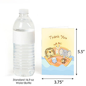 Big Dot of Happiness Noah's Ark - Baby Shower Thank You Cards (8 count)