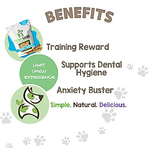 Nature Gnaws Tripe Twists for Dogs 4-5" (20 Count) - Crunchy Grain Free Reward Snack for Small, Medium & Large Breeds - Natural Beef Dog Chew Treats - Rawhide Free