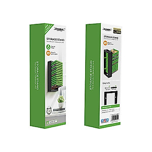 ECHZOVE Xbox Game Case Storage Wall Mount, Xbox One Game Holder Wall Mount Compatible with Xbox Series X/S Games PS5 PS4 Games (Up to 14 Game Boxes)