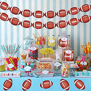 Waenerec 45PCS Football Cutout Paper Football Cutouts Bulletin Board Sign Banners Classroom Football Game Stickers for Kids Boy Sports Birthday Theme Party Supplies Football Party Decorations