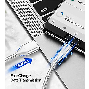 USB C Cable,1M/2M/2M/3M 4pack Charging Cable USB C 3.1A Fast Charging Cable Nylon Long USB Type C Cable for Samsung Galaxy S22 Ultra S21 S20 S10 S9 S8 Plus,Redmi,Sony Google Pixel