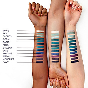 SEEUI Makeup Palette Easy to Blend 24 Shades Metallic and Shimmers Eyeshadow Sweatproof and Waterproof Eye Shadows Rainbow Eyeshadow Palette