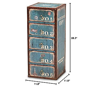 Baxton Studio Multipurpose Shelving and Cabinets, Blue