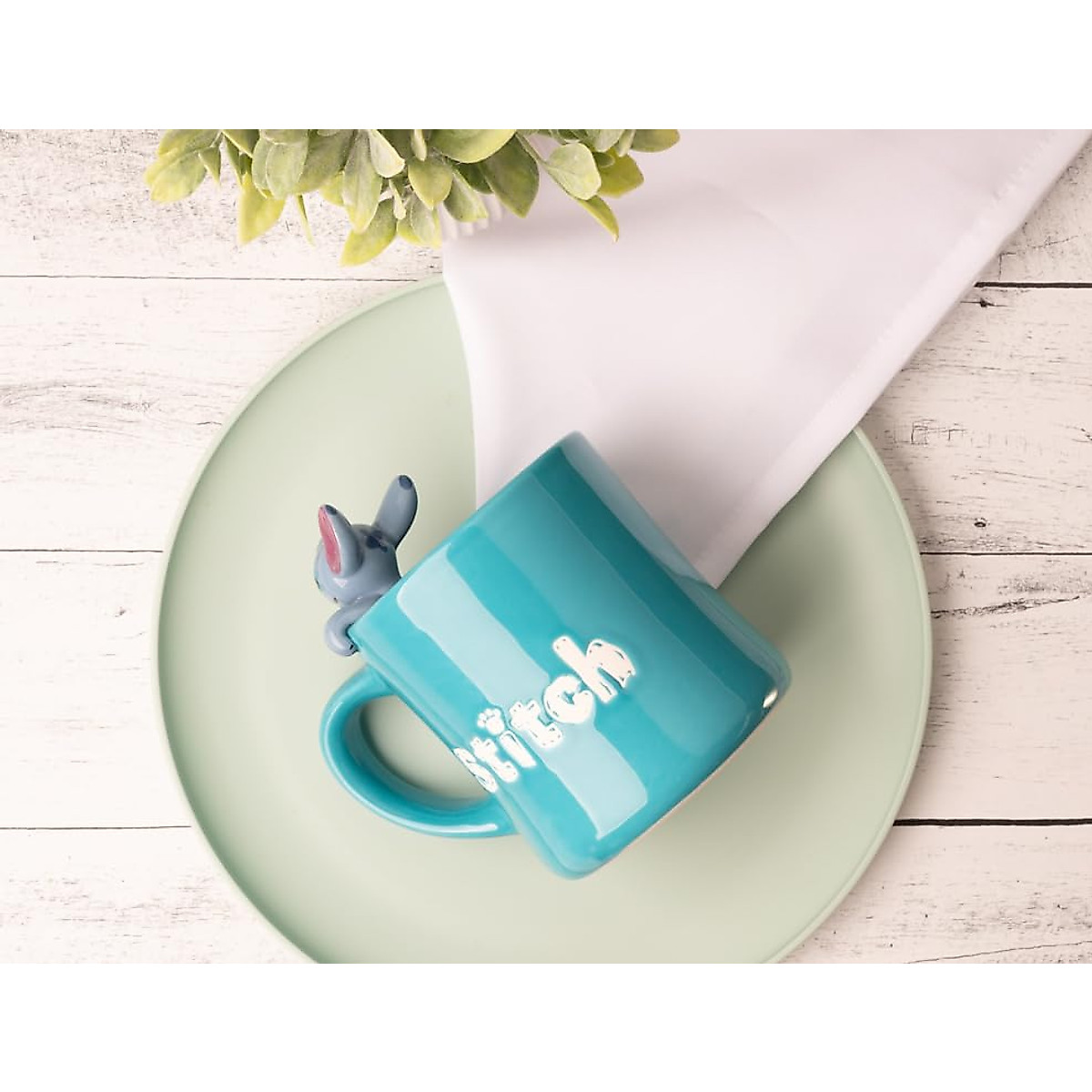 Disney Lilo and Stitch Figural Character Mug Kitchen Accessories | Cute Ceramic Housewarming Gifts For Men And Women And Kids | Official Licensee | 1 Set