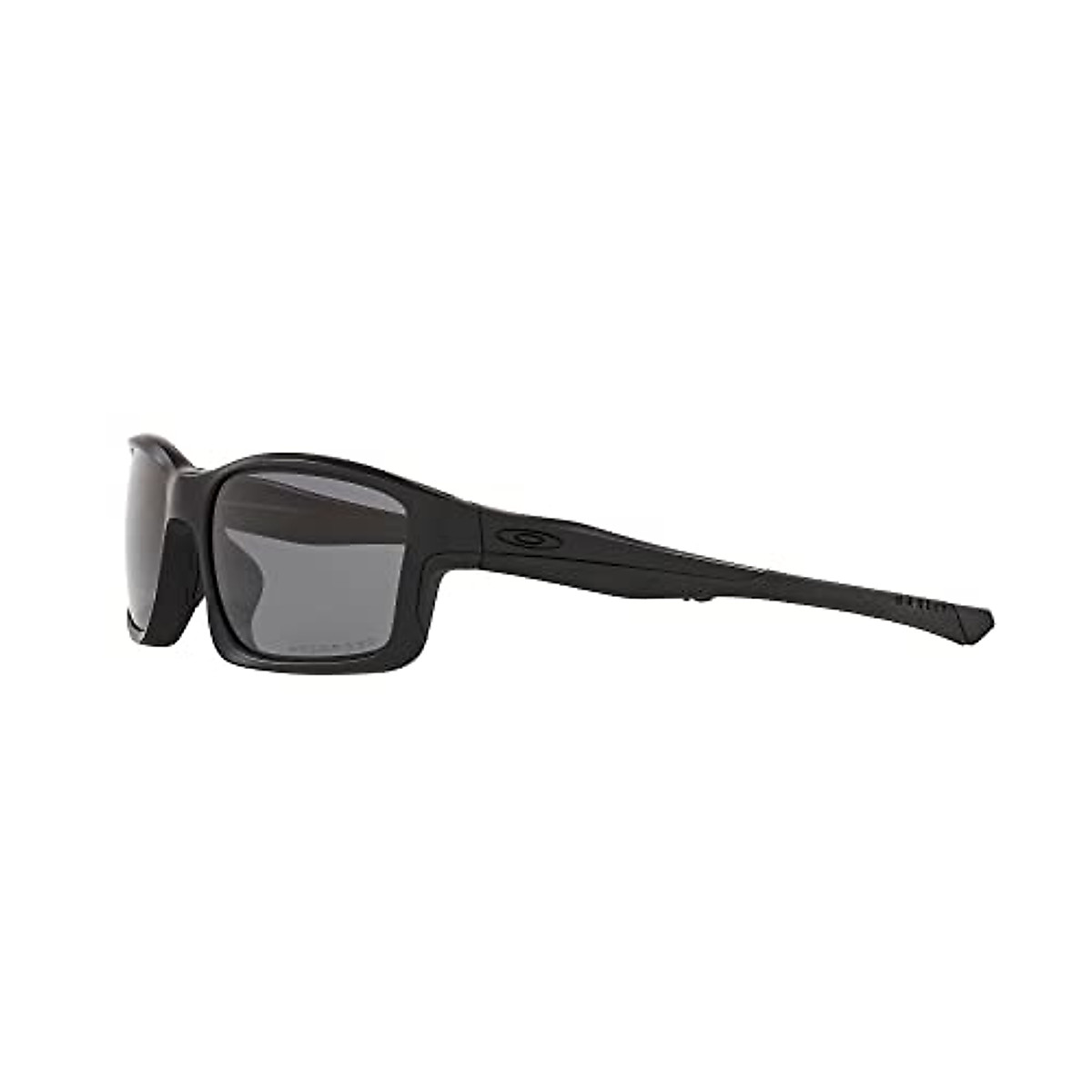 Oakley Men's OO9247 Chainlink Rectangular Sunglasses, Matte Black/Grey Polarized, 57 mm