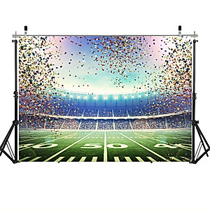 WOLADA Super Bowl Backdrop American Football Banner 8x6FT 11982