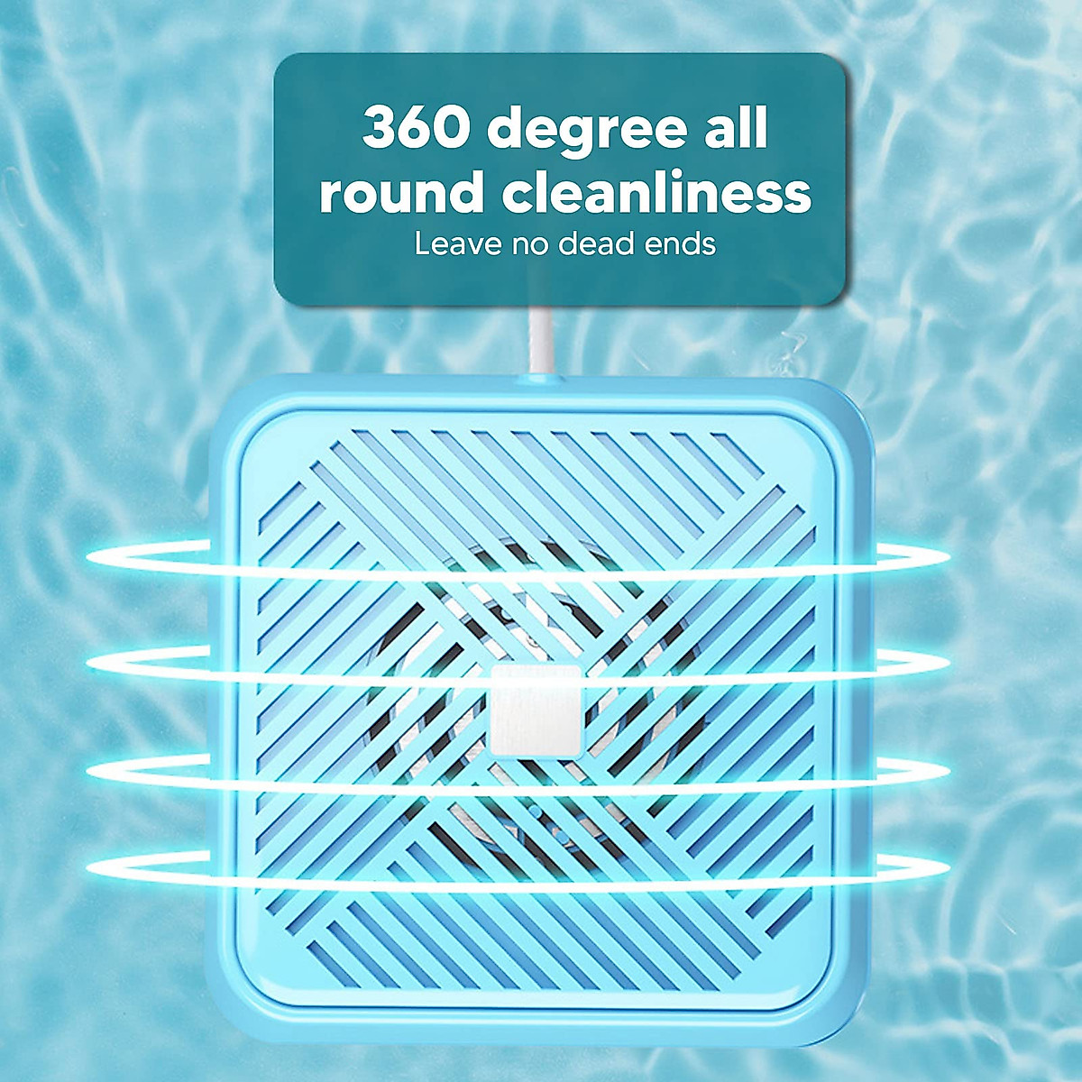 Topyond USB Dishwasher Powered Portable Small Dish Washing Machine,Mini Ultrasonic Efficient Cleaning for Travel and Kitchen Tableware,Blue