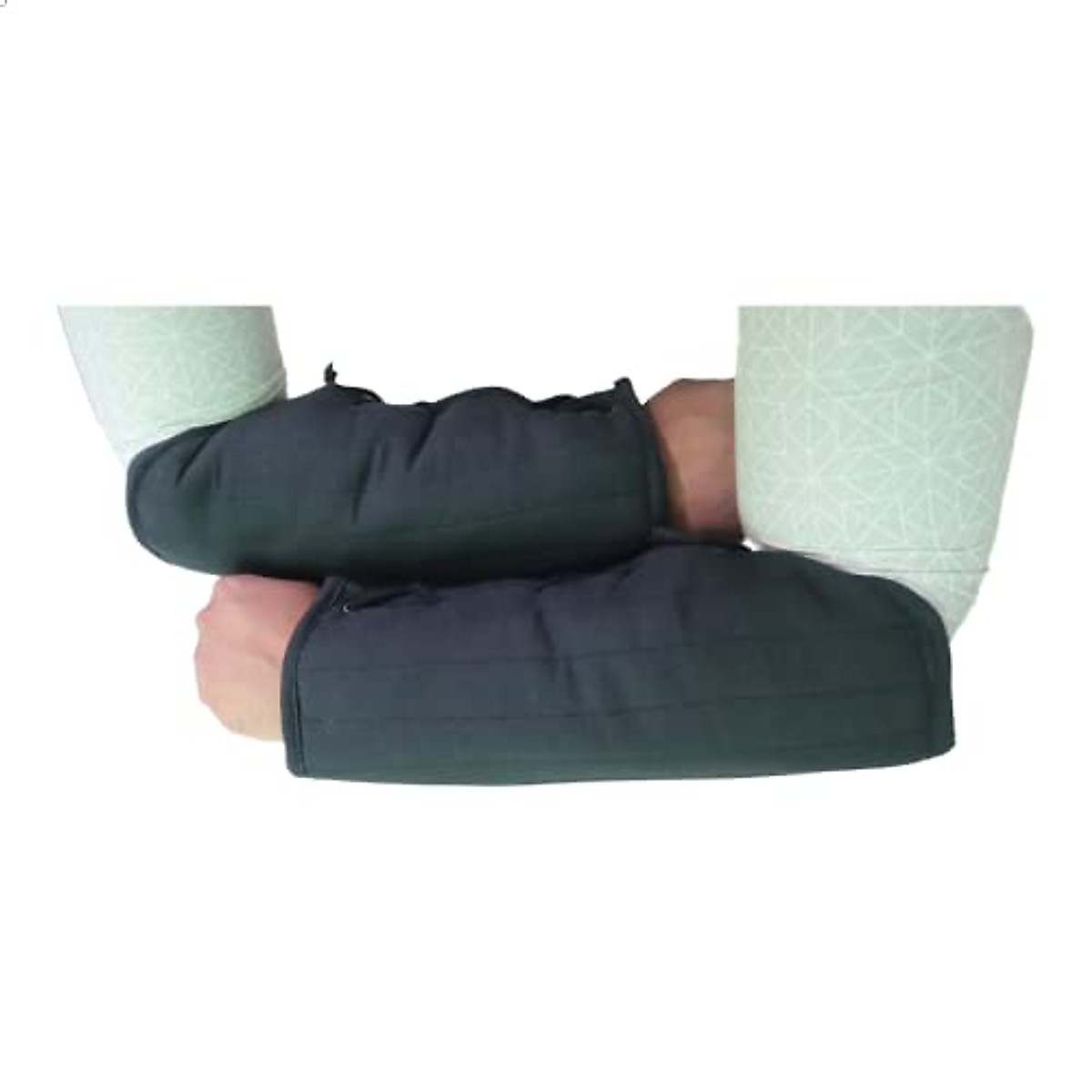 THE MEDIEVALS Thick Cotton Bracer Bandages Buckles BRACERS Black