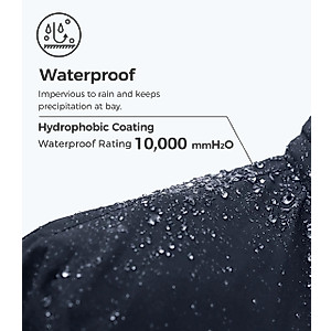 wantdo Men's Windproof Winter Coat Hoodie Puffer Jacket Quilted 3 in 1 jacket Navy XL