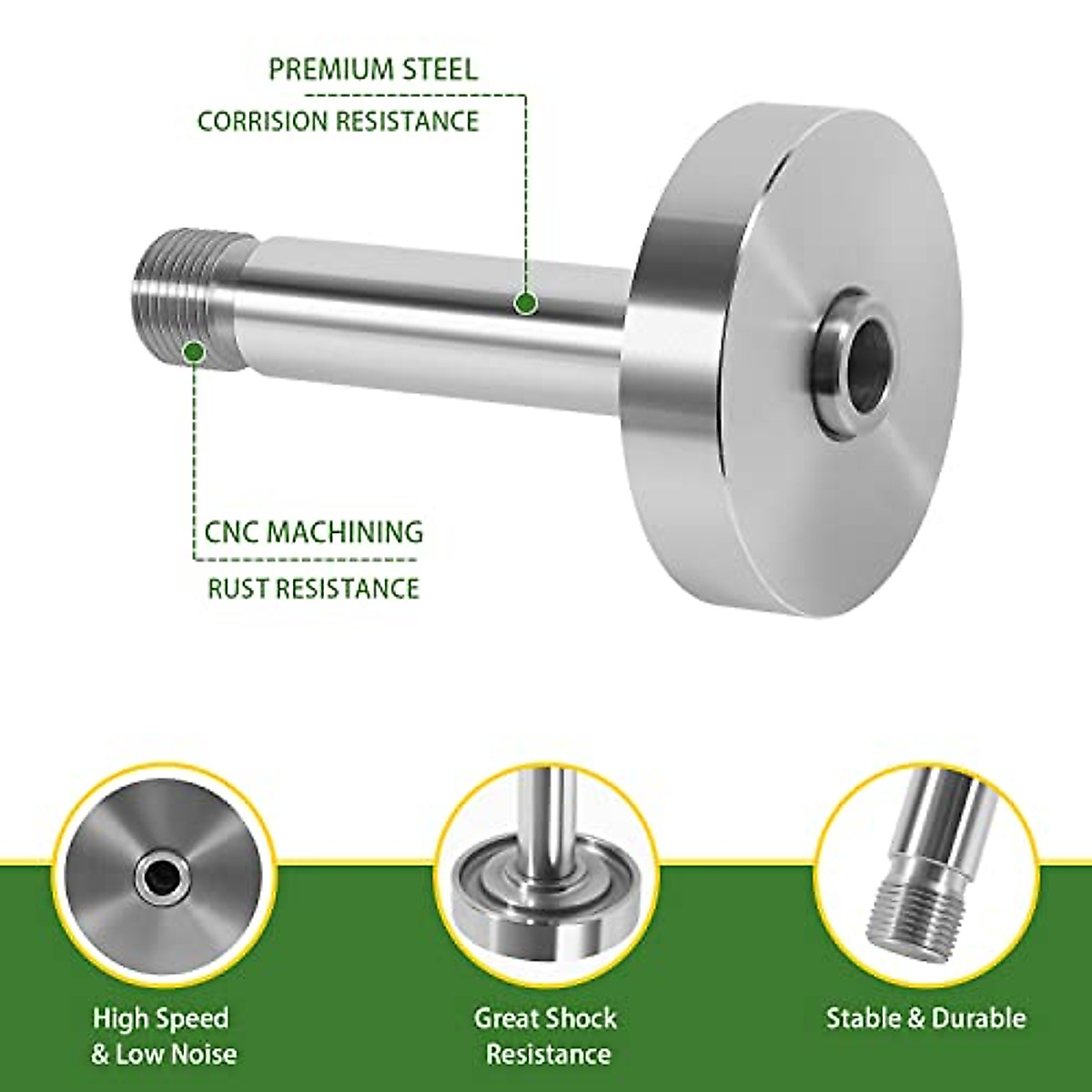 AM39912 Deck Drive Spindle Shaft for John Deere F510 F525 S80 S82 S92 SRX75 SRX95 STX30 STX38 Lawn Mowers Garden Tractors Replaces AM39916 AM33098 AM30301 AM37999