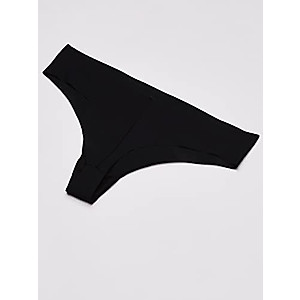 Calvin Klein Women's Invisibles Seamless Thong Panties, 5 Pack, Black 5 Pack, Medium