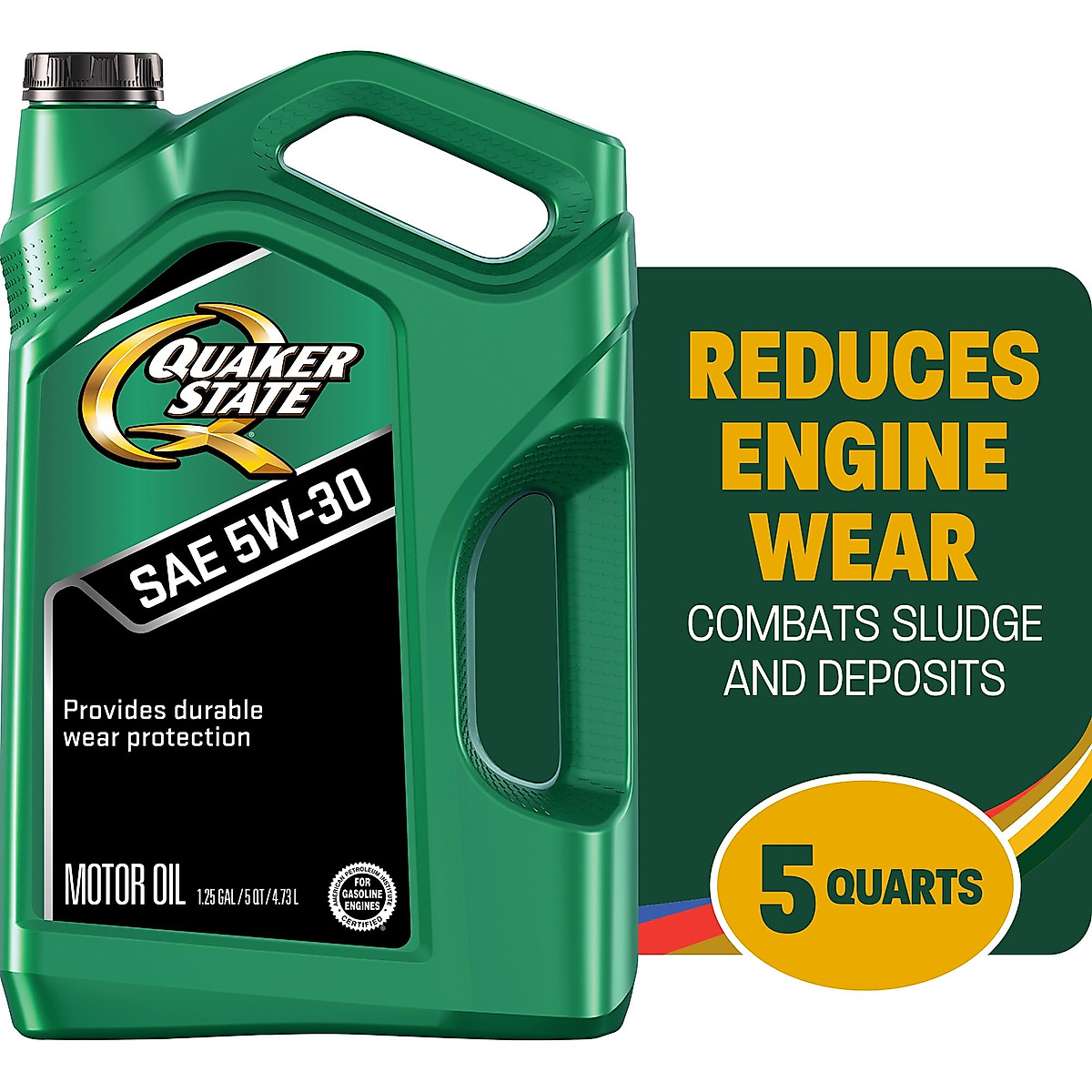 Quaker State Motor Oil, 5W-30, 5 Quart