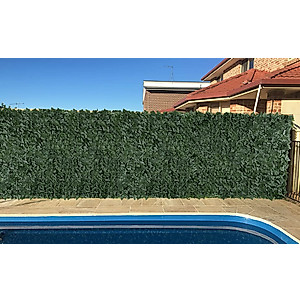 Artificial Ivy Privacy Fence,U'Artlines Heavy Duty Artificial Hedges Fence and Faux Ivy Vine Leaf Decoration Screen Garden Wall Fence for Outdoor Garden Decor (39.5x118 Inch)