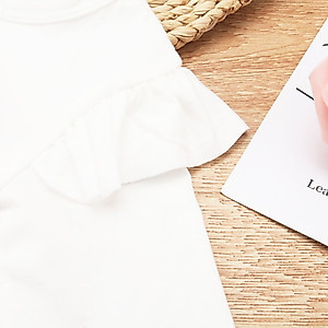 MH-Lucky Baby Girl Clothes Infant Outfits Set 2 Pieces Long Sleeved Tops + Pants (12-18 Months, Pink)