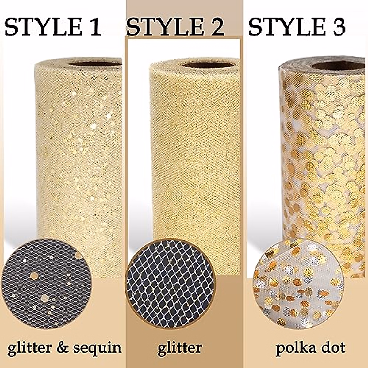 Pink Glitter Tulle Fabric with Ribbon, 6" x 50 Yards (150ft) Sparkle Tulle Roll for Tutu Gift Wrapping Wedding Decoration DIY Crafts Party Backdrop