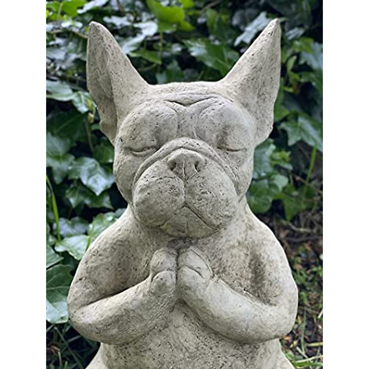 Meditating Dog,Meditating Sitting French Bull Dog, Dog Statue-Resin Zen Animal Yoga Figurine ,French Bull DogDecor, for Flower Beds Indoor Outdoor Lawn Garden Decor Sculpture Home furnishings