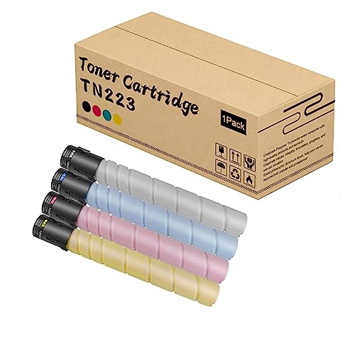RIOMAN Toner Cartridge Compatible Replacement for Konica Minolta TN223 to Use with Bizhub C226 C256 C266 C7222 C7226 Toner Printer Combo Pack