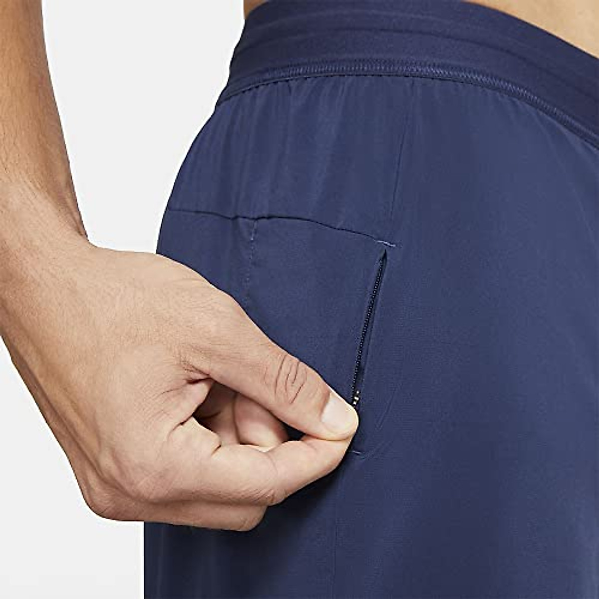 Nike Men’s Dry-FIT 2-in-1 Pocket Yoga Shorts, XL Navy Blue