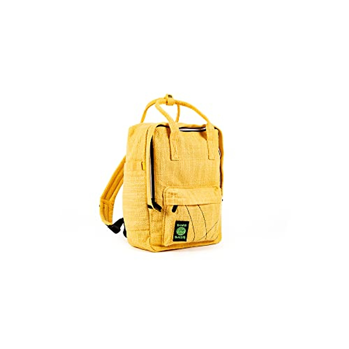 DIME BAGS Hot Box Extra | Hemp Daypack Backpack | Iconic Silhouette and Tons of Space (Yellow)