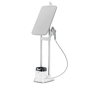 Rowenta, Steamer for Clothes, IXEO Full Size Steamer with Ironing Board, 65 Inches, 45 Second Heatup, 1 Liter Capacity, 1500 Watts, Ironing, Portable, Adjustable, White Clothes Steamer, QR1411