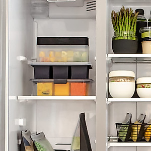 W&P Ice Box Silicone Ice Cube Tray with Lid + W&P Peak Silicone Collins Ice Tray