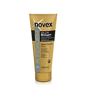 NOVEX Blindagem Thermal Protector Leave In - Heat Protectant - Smoothes the Hair by Controlling Excessive Frizz- Reconstructs the Hair Fiber - Long Lasting Effect – (200g/7.0oz)