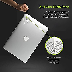 AUVON TENS Unit Pads Electrode Patches with Upgraded Self-Stick Performance and Non-Irritating Design for Electrotherapy