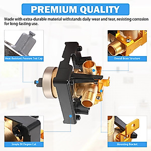 R10000-UNBXHF Universal Shower Valve Body Replacement Delta Faucet R10000 UNBXHF MultiChoice Bathtub and Shower Valve Body for Tub Faucet Trim Kits, Fits Single or Dual Function Delta Faucet Trim Kit