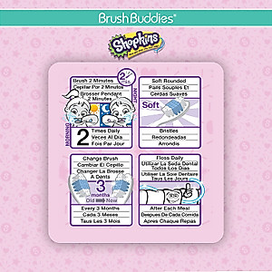 Brush Buddies 2 Piece Shopkins Toothbrush