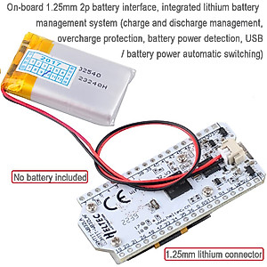 DIYmalls 915 MHz ESP32 OLED LoRa V3 Board SX1262 + Protective LoRa Case Cover + 915 LoRa Antenna for Arduino Meshtastic LoraWan IOT (Pack of 2)