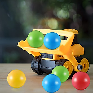 Civaner Multi Colored Replacement Bulldozer Toy Balls 1.75 Inch Plastic Crush Proof Soft Air Filled Ocean Balls for Toddlers