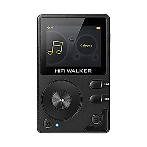 HIFI WALKER H2, High Resolution MP3 Player with Bluetooth, DSD DAC, HiFi Portable Digital Audio Player Lossless Hi Res Music Player with 64GB Memory Card, Support Up to 256GB
