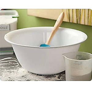 Sterilite Plastic Bowl 6 Qt. White Bulk 2 pack