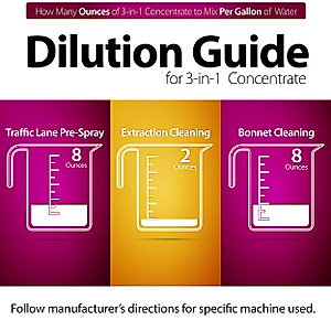 OdoBan Professional Series Cleaning 3-in-1 Carpet Cleaner Concentrate, Set of 2, 1 Gallon Each