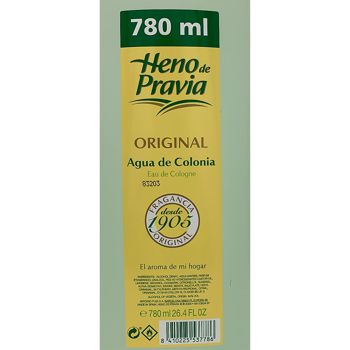 Heno De Pravia Original Agua De Colonia 26.4 fl oz (Pack of 2)