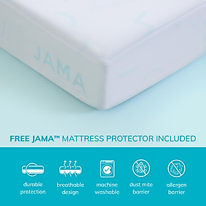 MLILY Full Mattress for Kids, 7 Inch Memory Foam Bunk Bed Mattress with Mattress Protector in a Box Made in USA CertiPUR-US Certified, Medium Firm Trundle Cooling Gel Mattress, Purple