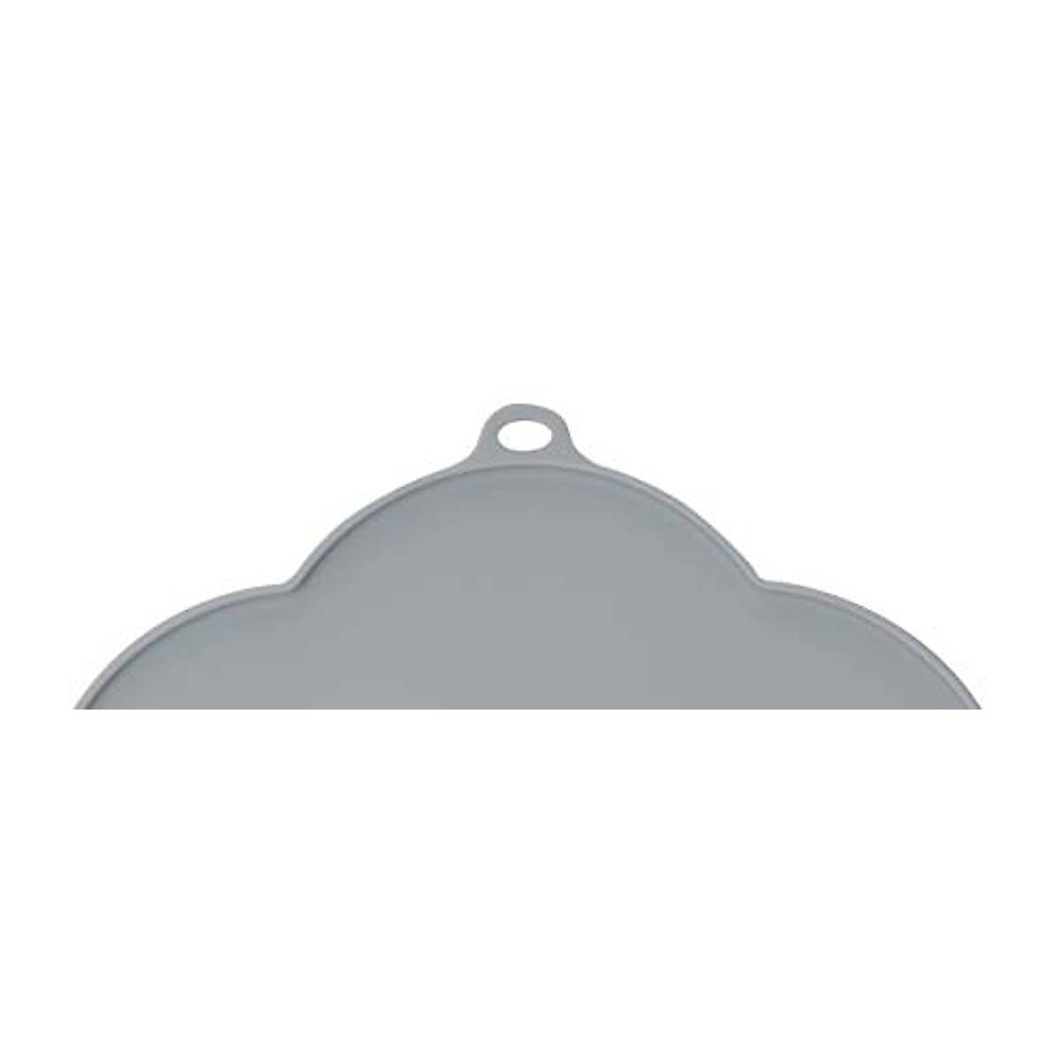 Catit Flower Shape Cat Placemat, Gray, diameter 11.8in