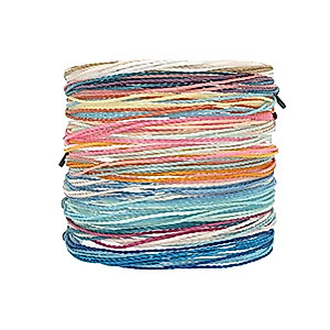 Pura Vida Bracelets Pack Spring Break Friendship Bracelet Pack - Set of 10 Stackable Bracelets for Women, Cute Bracelets for Teen Girls, Beach Bracelet & Accessories for Teens - 10 String Bracelets