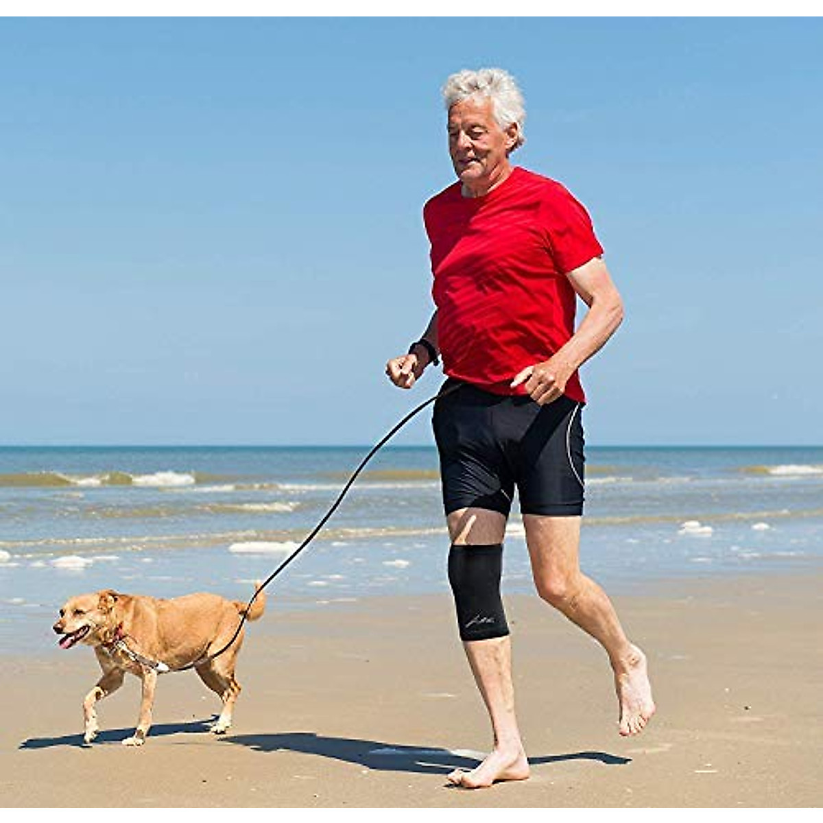 Doctor Developed Copper Knee Brace & Knee Compression Sleeve & Doctor Written Handbook -guaranteed relief for Arthritis, Tendonitis, Injury recovery, Knee support, Running & Weightlifting (5X-Large)