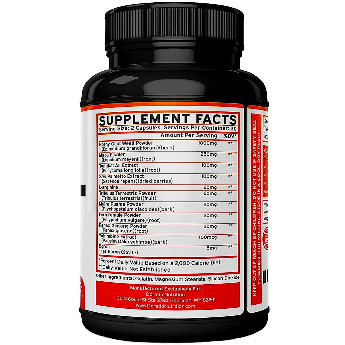 Horny Goat Weed For Men and Women - [Maximum Strength 1590mg] - Maca, Ginseng, L-Arginine, Tribulus - Premium Hornygoatweed For Men - Icariin Epimedium For Men - 3rd Party Tested - USA Made - 60 Count