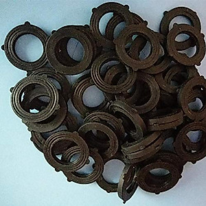 50 Pieces Garden Hose Rubber Washers Seals Garden Hose Washers Use for Garden Hose and Water Faucet Hose Washers Ring Hose Gaskets Self-Locking Tabs Keep Washer Firmly Stay in The Fitting
