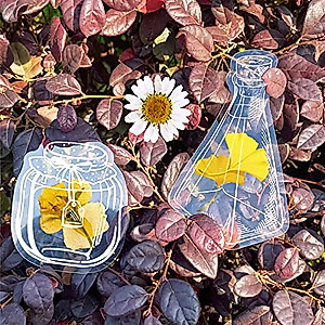 Dried Flower Bookmark - Transparent Dried Flower Bookmarks Craft, Teacher Appreciation Bookmark - Personalized Cute DIY Bookmark for Kids (30-4P)