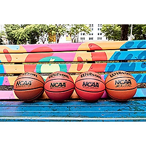 WILSON NCAA Replica Game Basketball - Brown, Intermediate - 28.5"