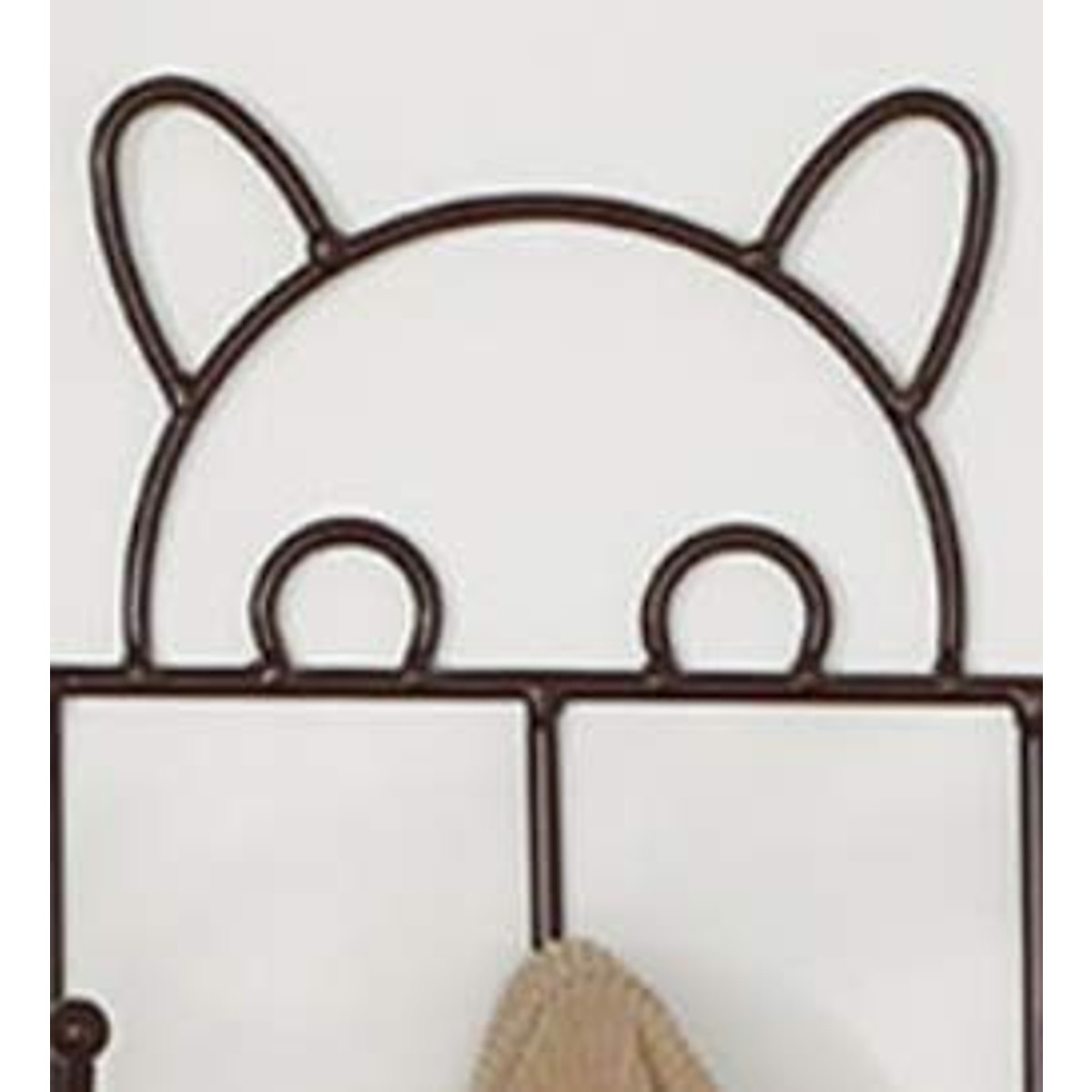 SHIMAJEE Animal Hanger Rack ( Set of 2 ) Over The Door Hanger Rack, Decorative Metal Door Hanger Holder for Coats, Clothes, Hats (Black)