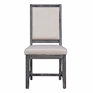 Lepfun 5-Piece Round Wood Extendable Table Set with 4 Upholstered Chairs Farmhouse Dining Set of 4 People for Kitchen, Dinning Room (Black)